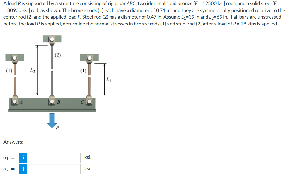 Solved A uniformly-distributed load w is supported by a | Chegg.com