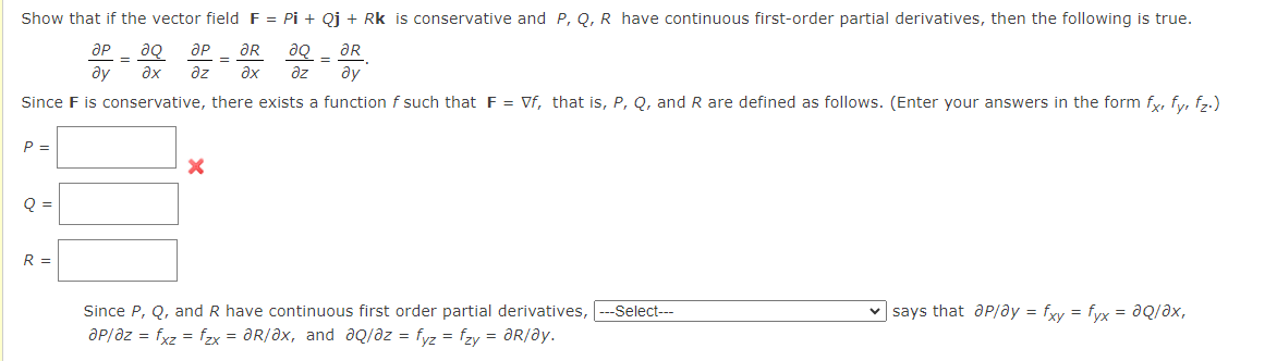 Solved Show that if the vector field F = Pi + Qj + Rk is | Chegg.com