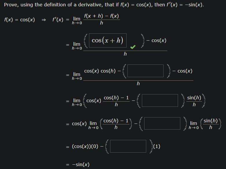 Solved Prove Using The Definition Of A Derivative That If