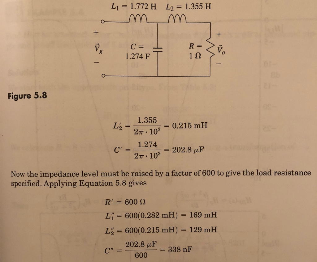 Solved 11. Starting with the third-order 2-dB Chebyshev | Chegg.com