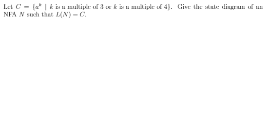 Solved Please draw the state diagram of the NFA on paper or | Chegg.com
