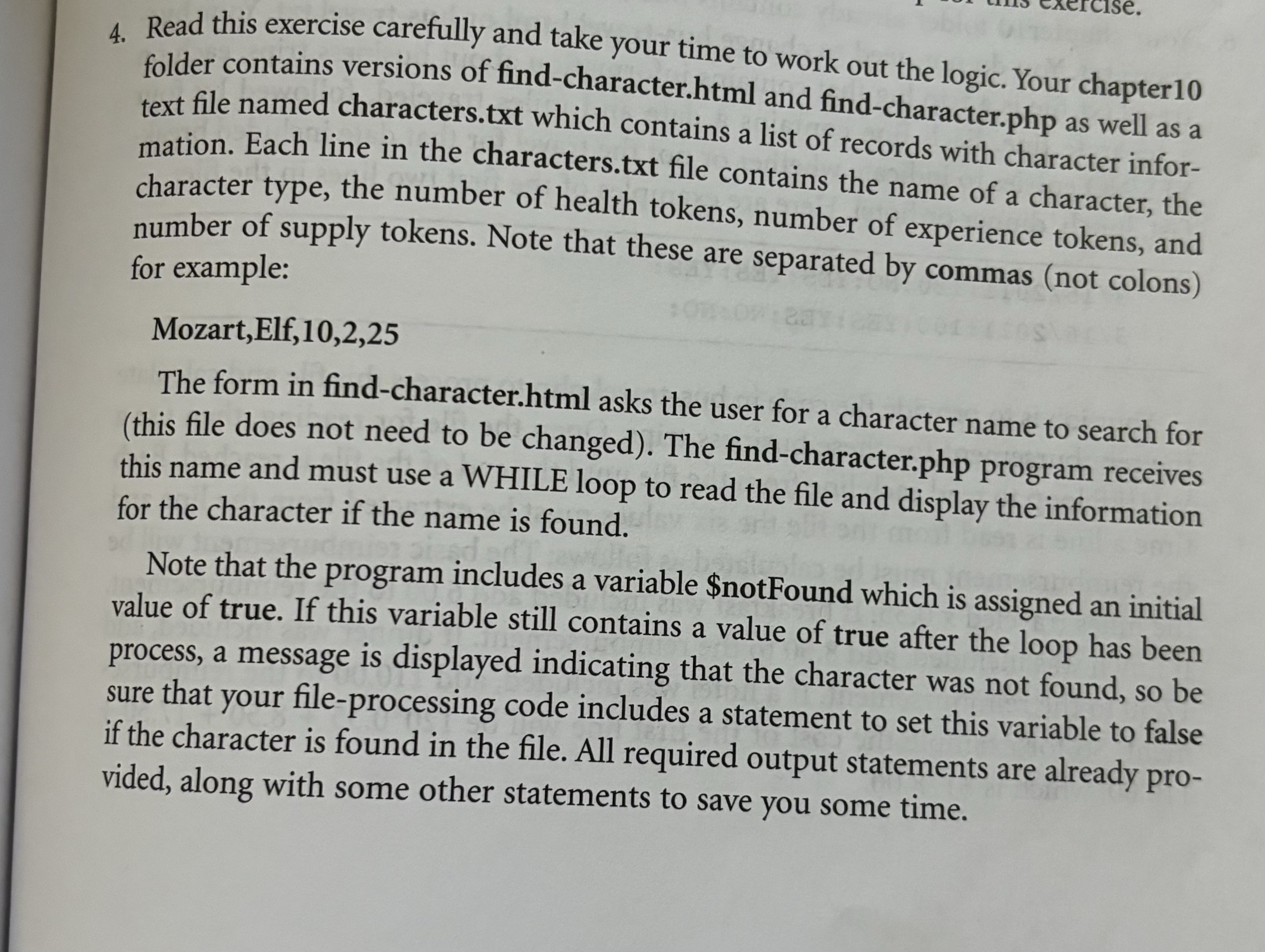 Solved 4. Read this exercise carefully and take your time to | Chegg.com