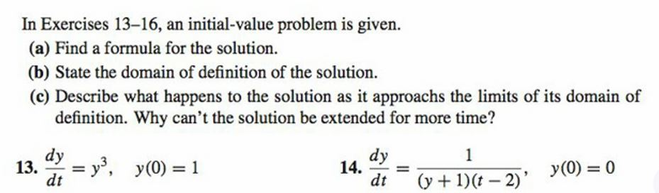 Solved In Exercises 13-16, an initial-value problem is | Chegg.com