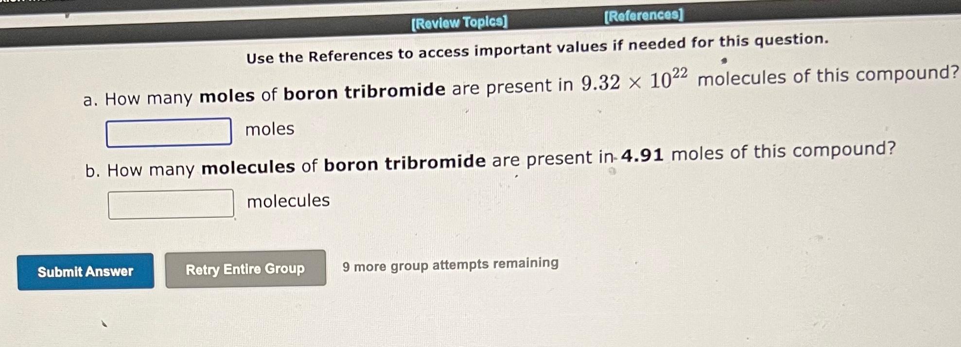 Solved Use the References to access important values if | Chegg.com