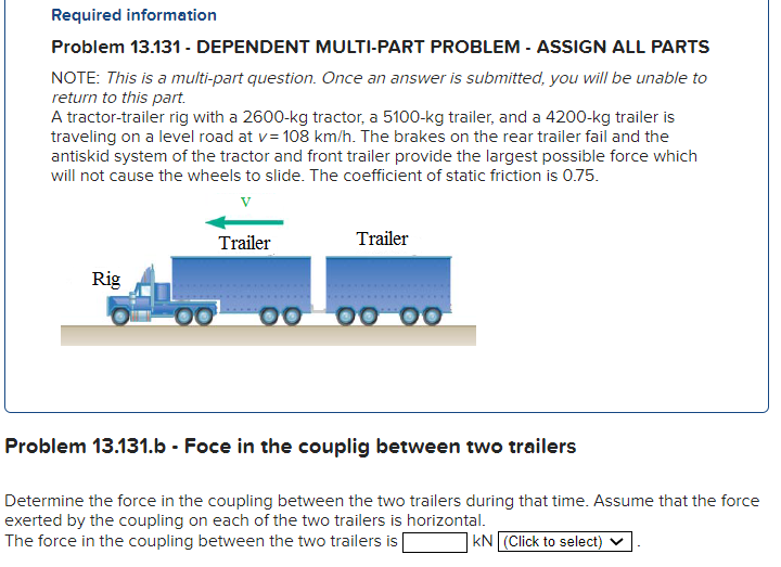 Solved Problem 13.131 - DEPENDENT MULTI-PART PROBLEM - | Chegg.com