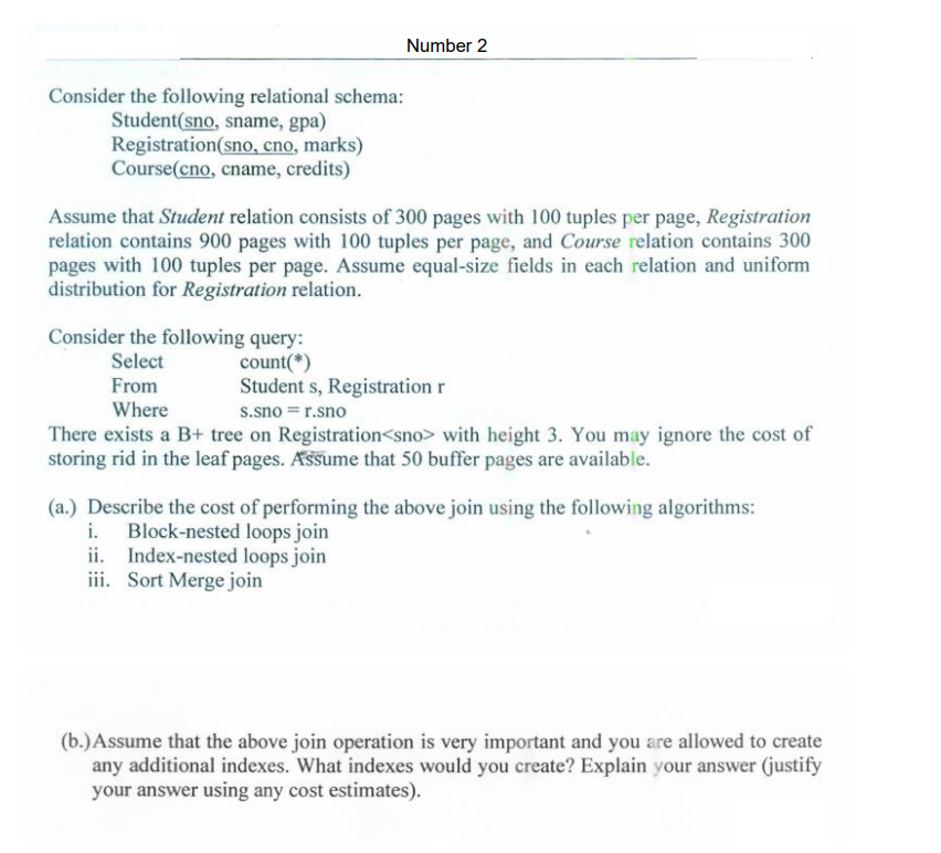 Solved Need help with the following DBMS past paper | Chegg.com