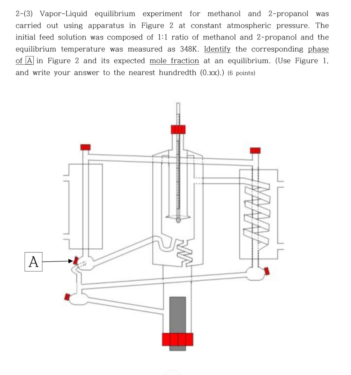 Solved 2-(3) Vapor-Liquid equilibrium experiment for | Chegg.com