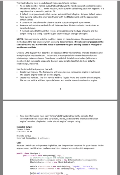 Solved Modify your program from Assignment 3 that defined | Chegg.com