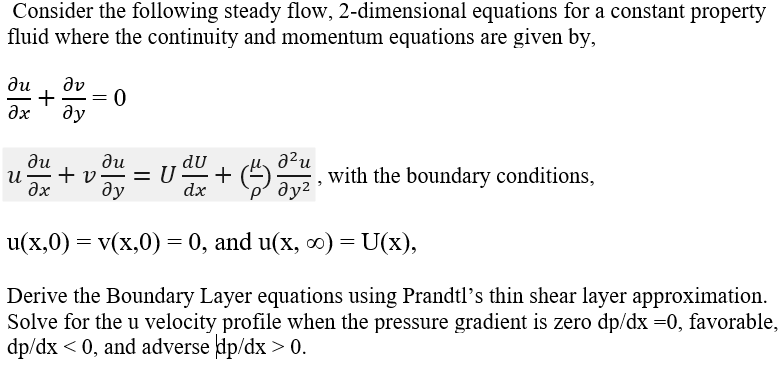 Solved Consider the following steady flow, 2-dimensional | Chegg.com