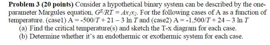 Solved Problem 3 (20 points) Consider a hypothetical binary | Chegg.com