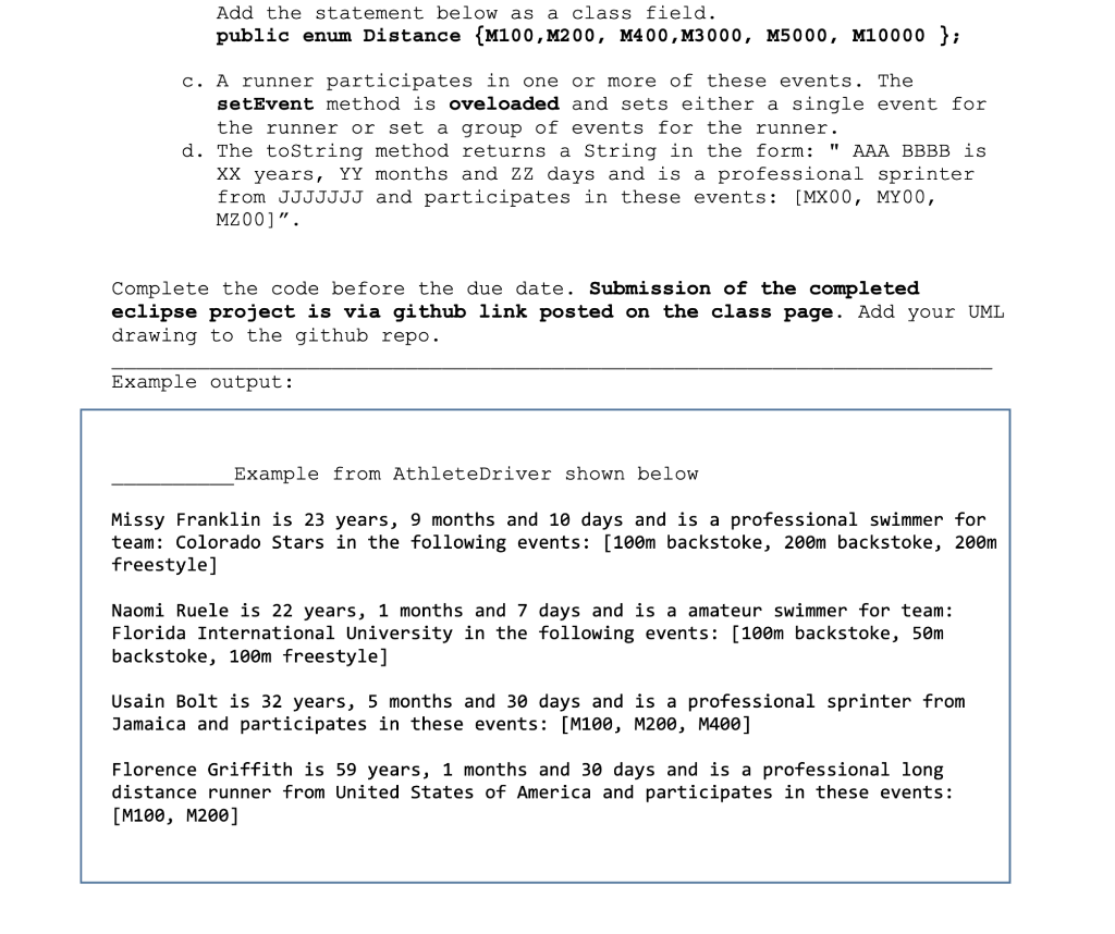 CSCI 1302 # Homework A2: Sports N' Stats System | Chegg.com
