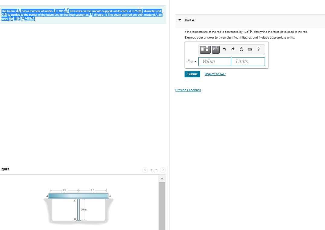 Solved The W8 × 15 wide-flange A-36 steel column is assumed | Chegg.com