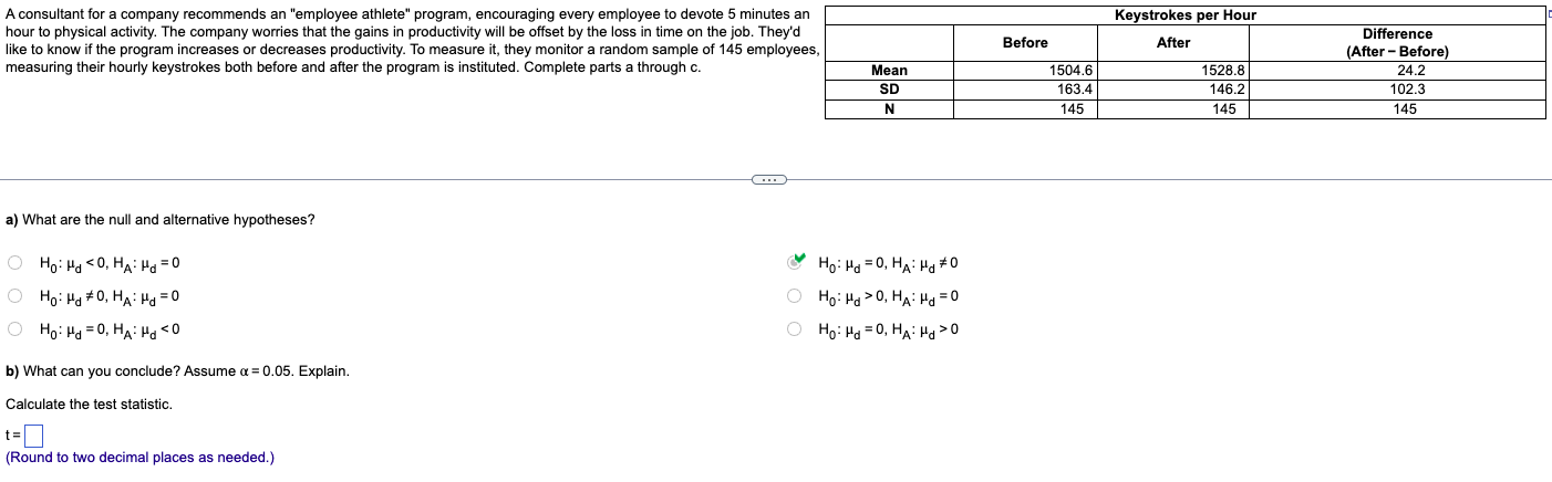 Solved Keystrokes per Hour A consultant for a company | Chegg.com