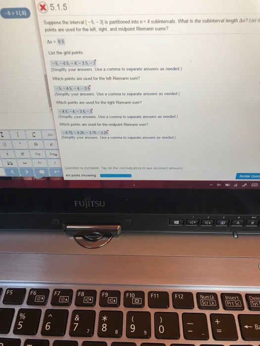Solved Suppose the interval[-5.-3 is partitioned into n 4 | Chegg.com