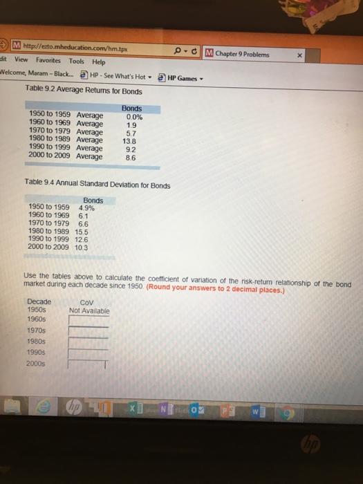 Solved Use the tables above to calculate the coefficient | Chegg.com
