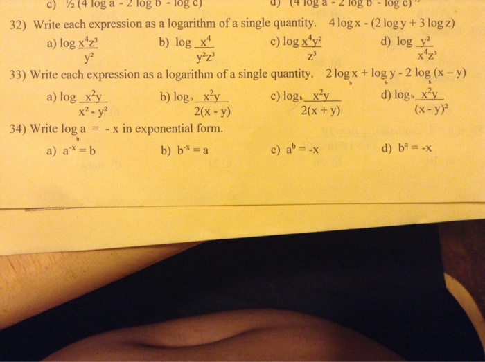 Solved Write each expression as a logarithm of a single | Chegg.com