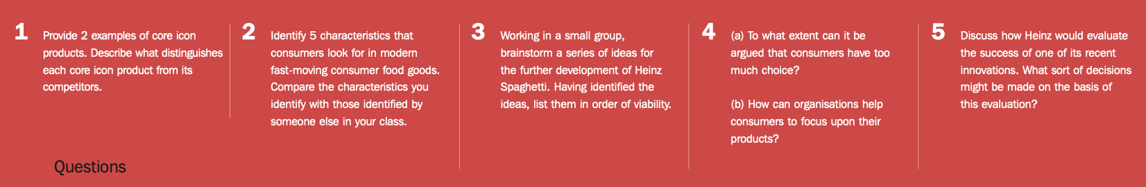 Solved Staving ahead by meeting changing consumer needs | Chegg.com