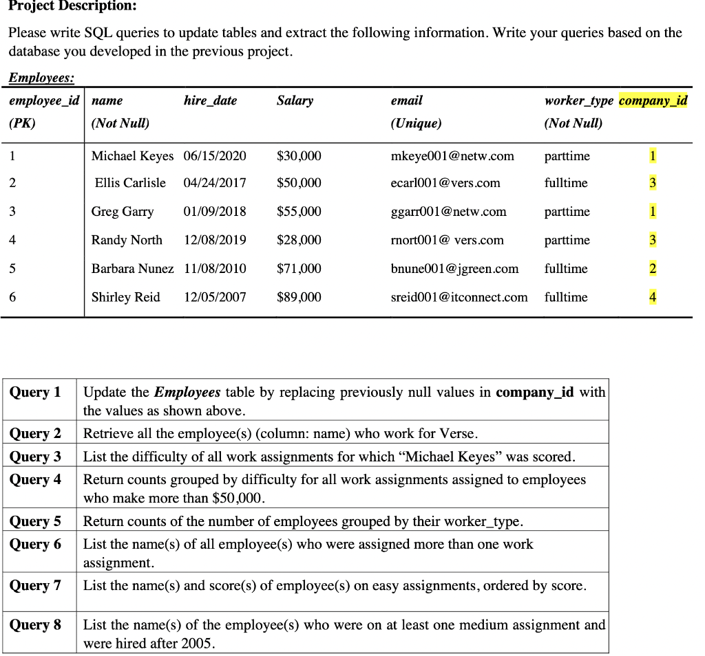 Solved a Task 1. Create a database using PostgreSQL Consider | Chegg.com