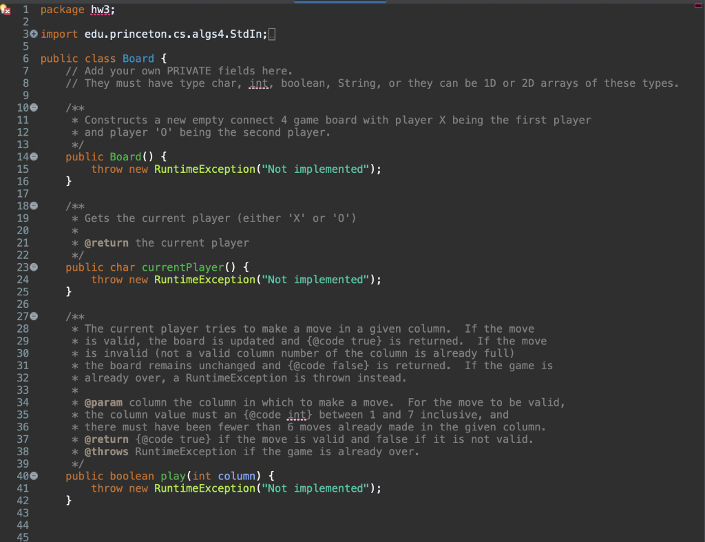 Solved * x 1 package hw3; 2 30 import | Chegg.com