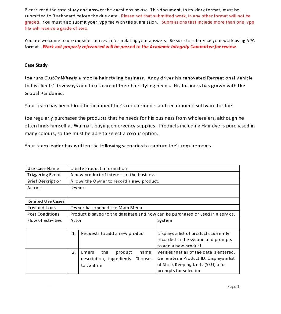 Solved Please read the case study and answer the questions | Chegg.com