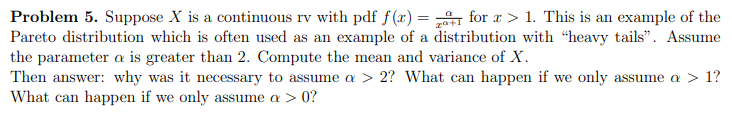 Solved Problem 5. Suppose X is a continuous rv with pdf f(x) | Chegg.com