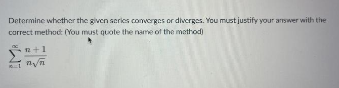 Solved Determine whether the given series converges or | Chegg.com