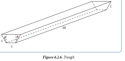 Solved Ex 14.7.13 A trough is to be formed by bending up two | Chegg.com