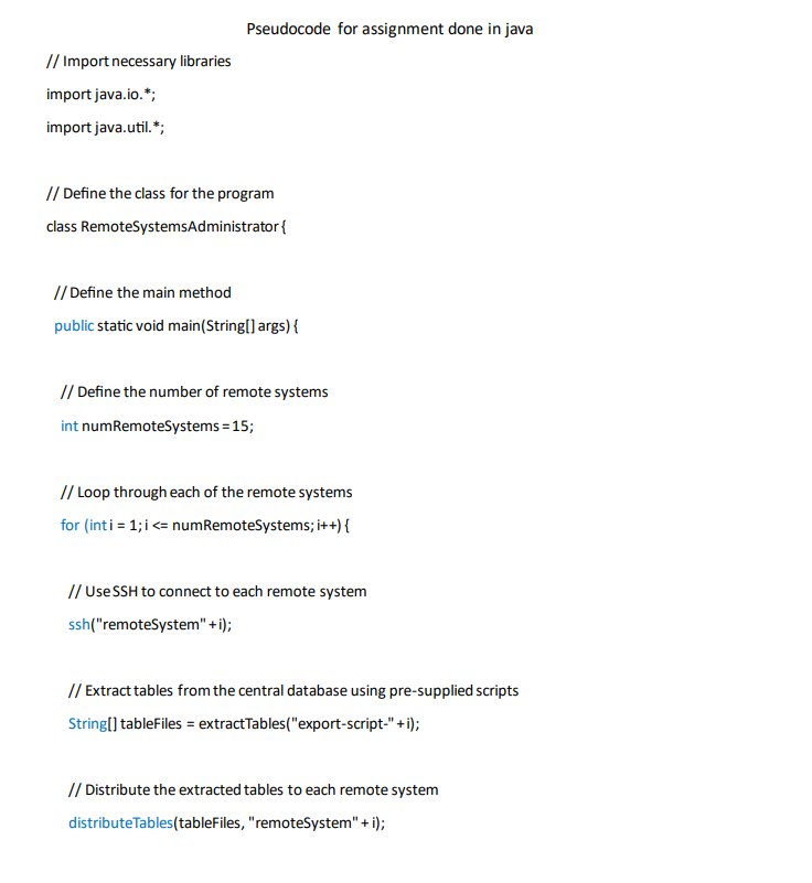 Solved The psuedocode i posted is there for reference. That | Chegg.com