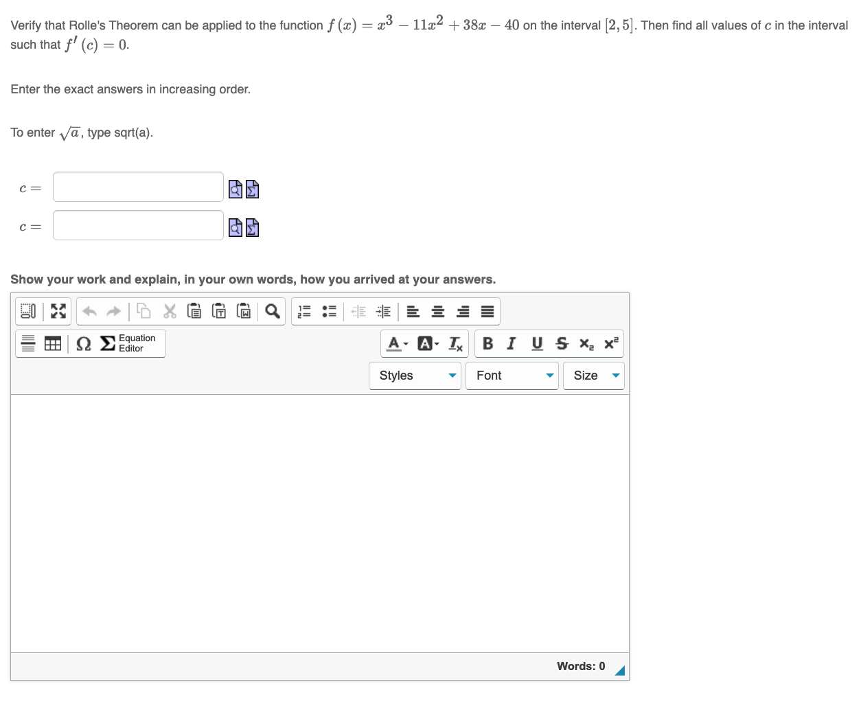 Solved Verify that Rolle's Theorem can be applied to the | Chegg.com