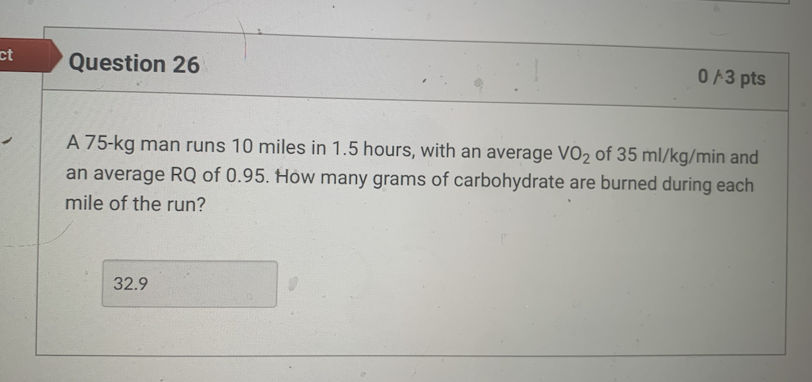 Solved A 75−kg man runs 10 miles in 1.5 hours, with an | Chegg.com