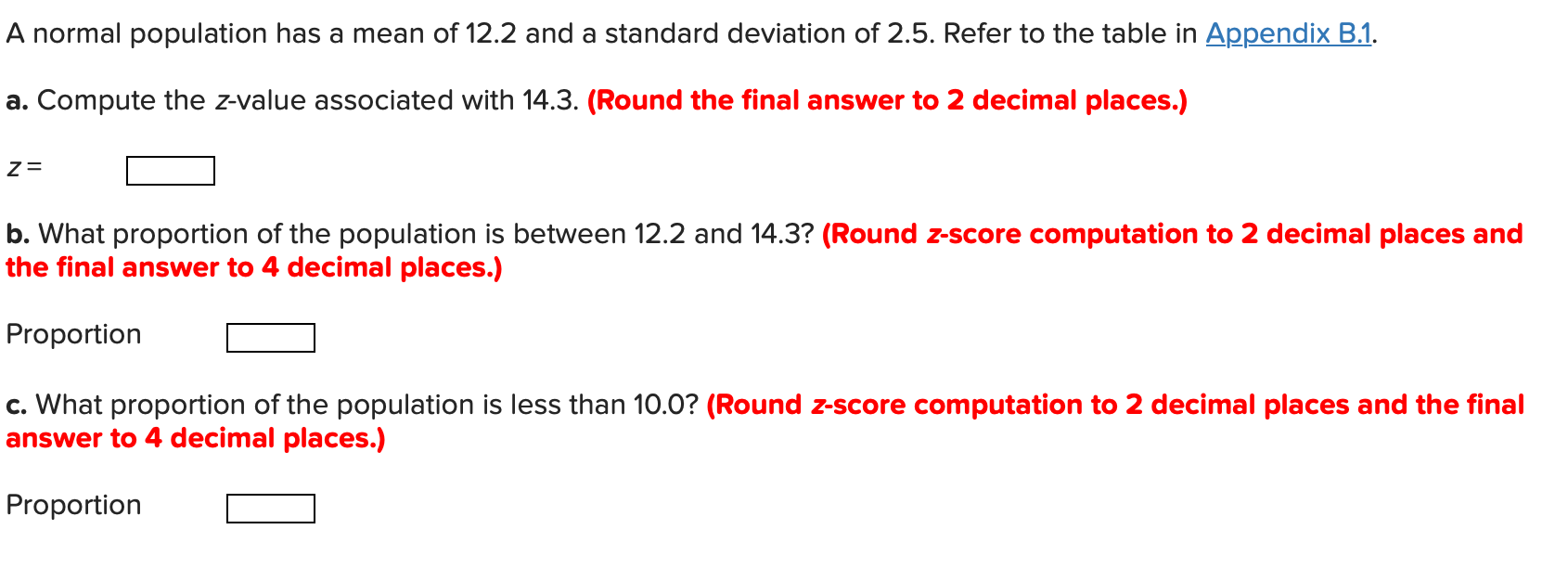 Solved A normal population has a mean of 12.2 and a standard | Chegg.com