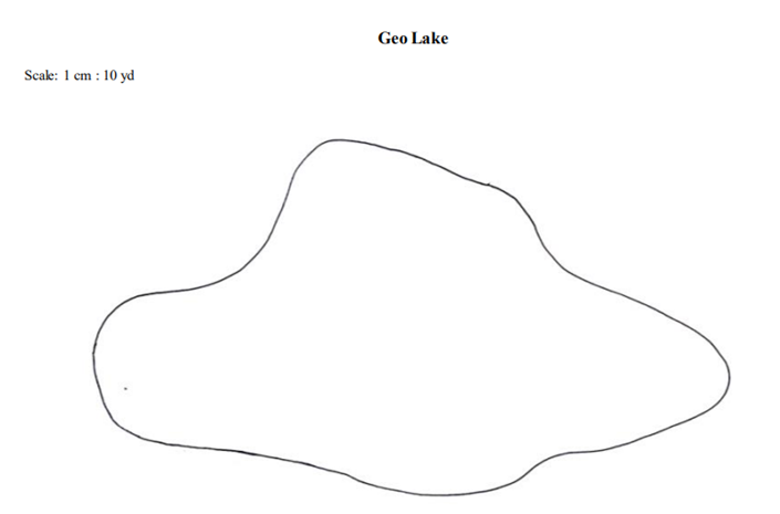 Find the area of Geo Lake: Draw equally spaced | Chegg.com