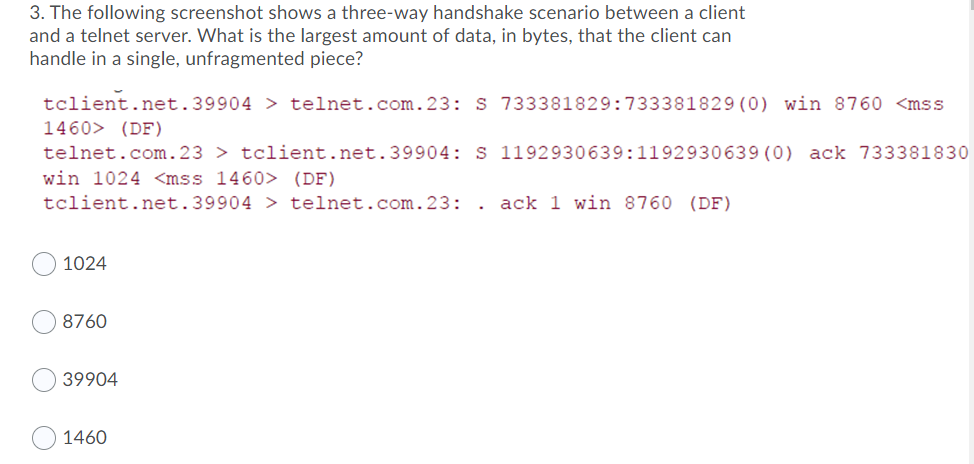 Solved 3. The following screenshot shows a three-way | Chegg.com