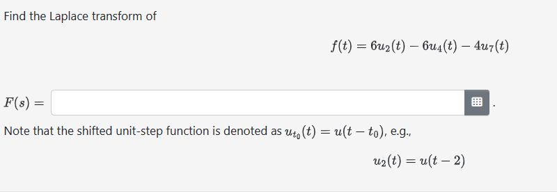 Solved Find the Laplace transform | Chegg.com