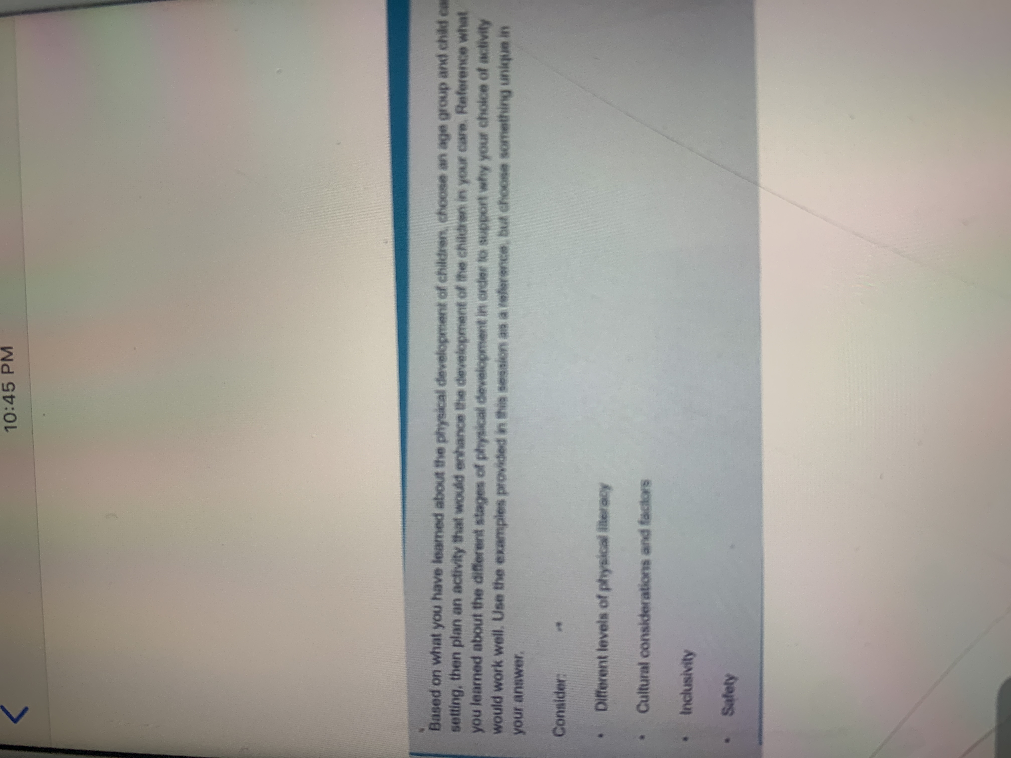 Solved Based on what you have learned about the physical | Chegg.com