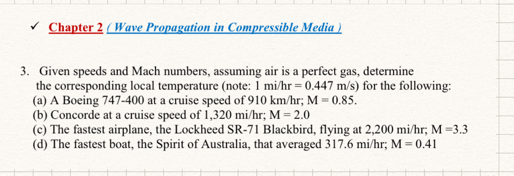 Solved Chapter 2 (Wave Propagation in Compressible | Chegg.com