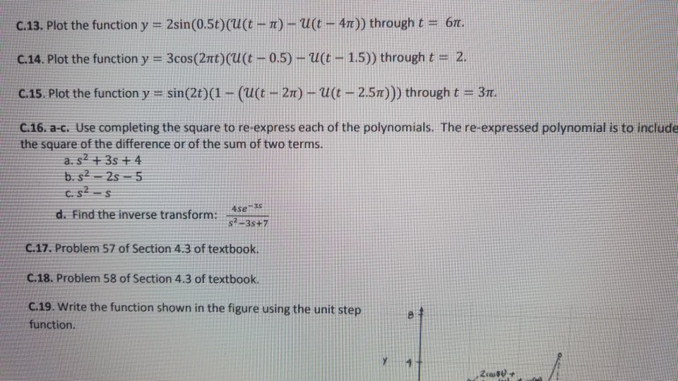 Solved c.13. Plot the function y = 2sin | Chegg.com