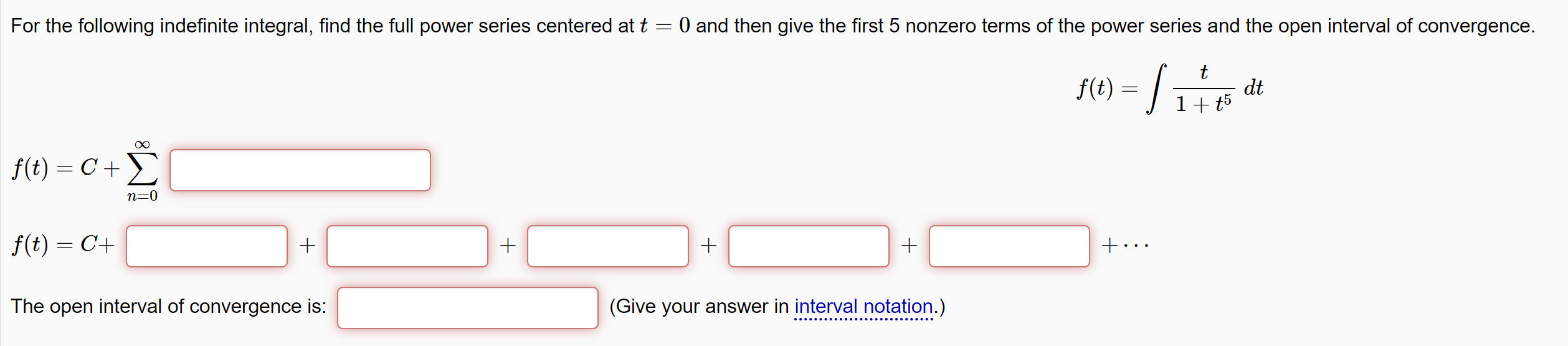 Solved For the following indefinite integral, find the full | Chegg.com