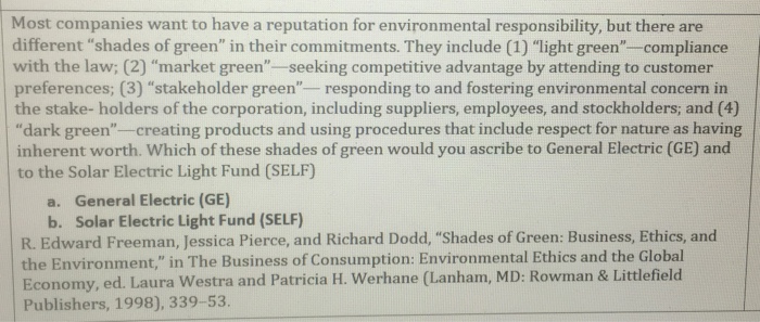 Solved Most companies want to have a reputation for | Chegg.com