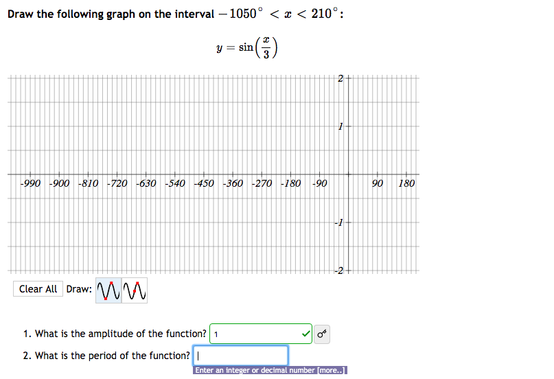 Solved Draw the following graph on the interval – 1050°