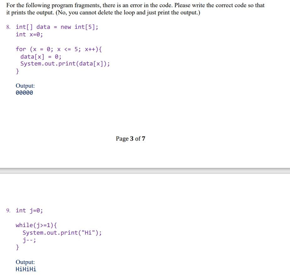 Solved I need help on my fundamental computer Programming | Chegg.com