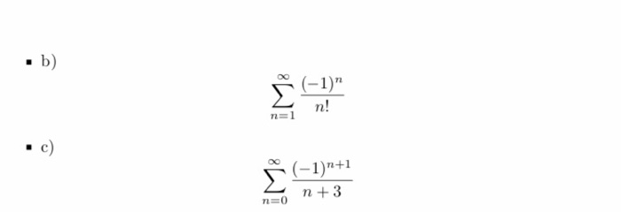 Solved Study the absolute or conditional convergence of the | Chegg.com