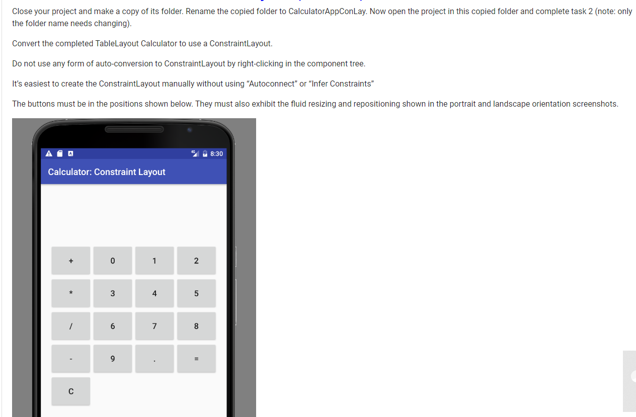 Solved Download the incomplete (skeleton) Calculator App | Chegg.com