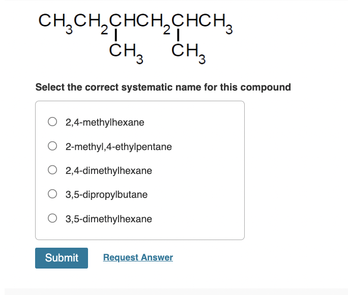 Solved CH3CH2CH2CH=CH2 Select the correct systematic name | Chegg.com