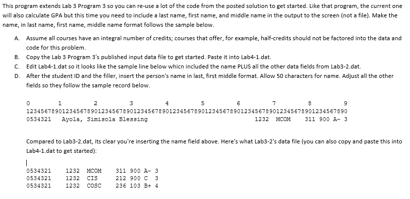 Solved Identification Division Program Id Lab4 1