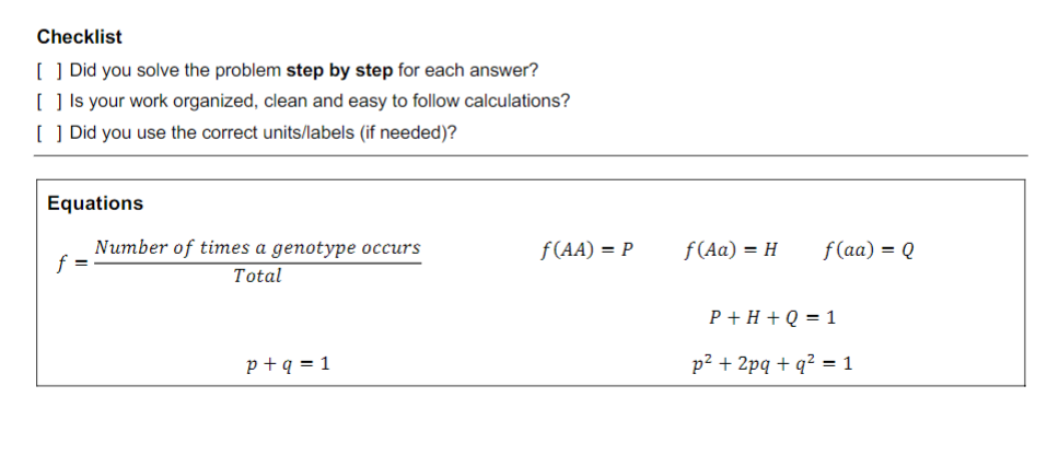 Solved Checklist Your grandparents have trouble managing | Chegg.com
