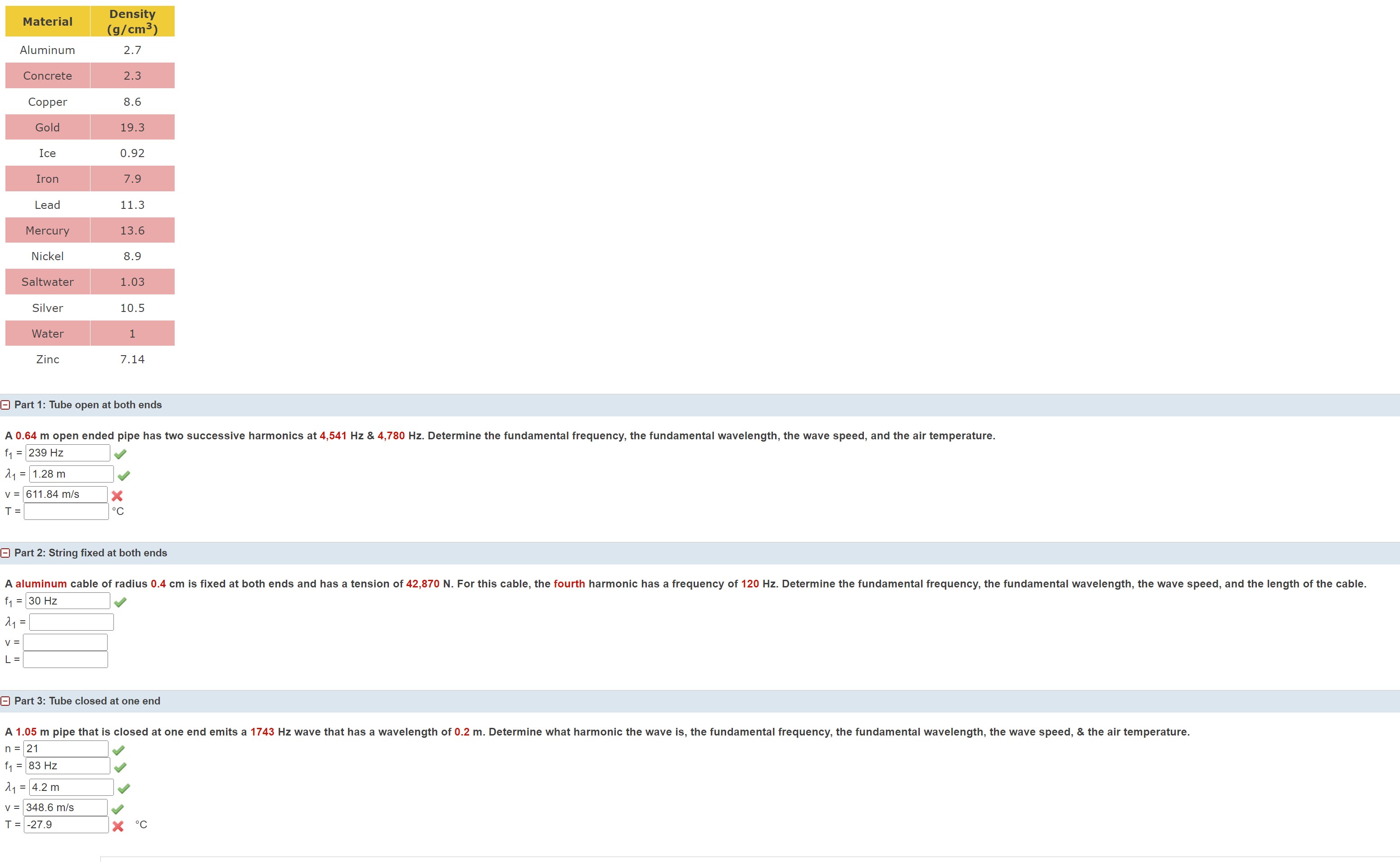 Solved f1=2λ1=v=T=∘C Part 2: String fixed at both ends f1=[ | Chegg.com