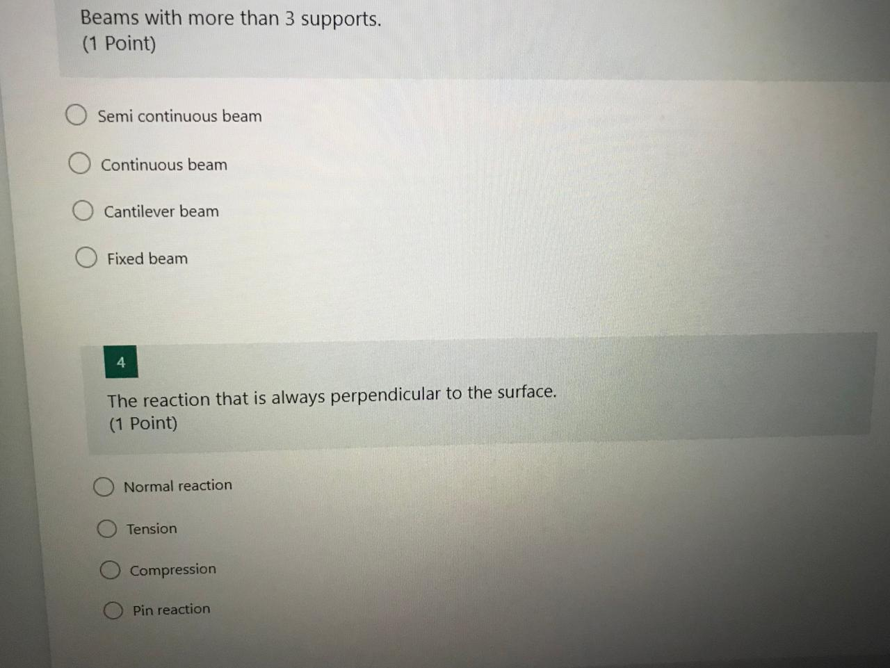 Solved Beams with more than 3 supports. (1 Point) Semi | Chegg.com