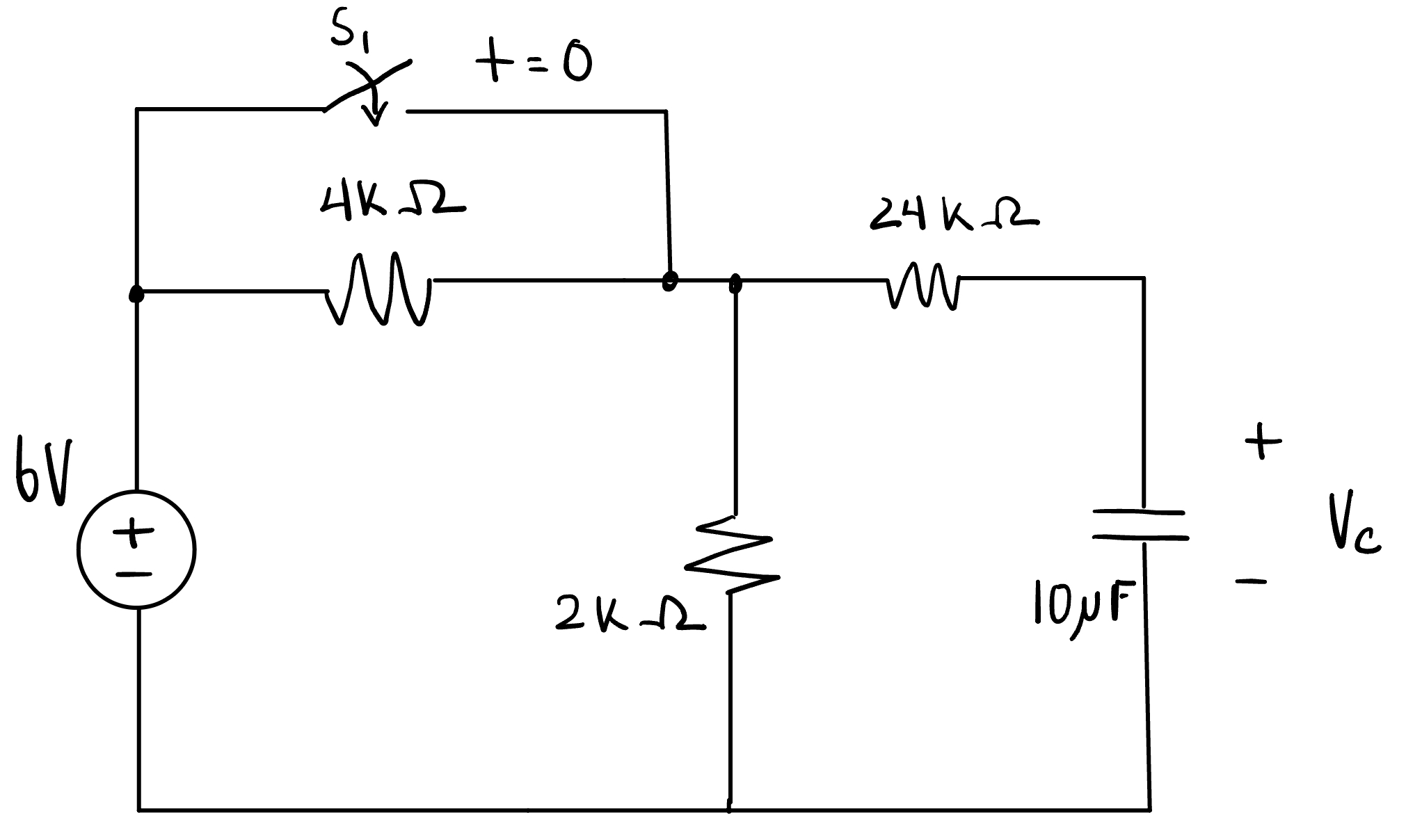 Solved Find Vc(t) for t ≥ 0. | Chegg.com