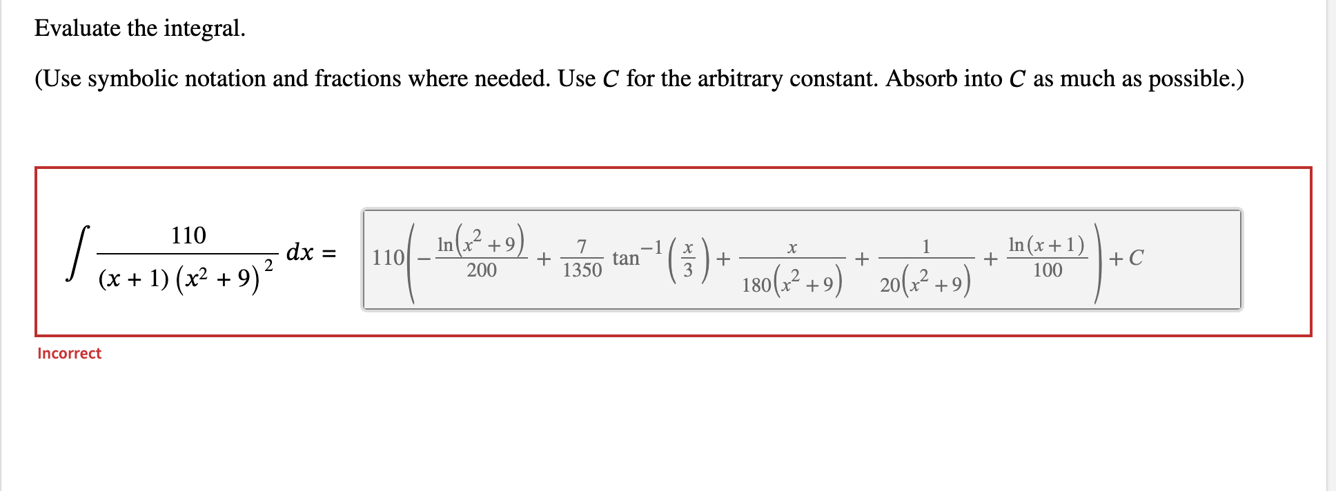 Solved Evaluate the integral. (Use symbolic notation and | Chegg.com